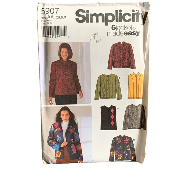 Simplicity | Other | Simplicity 597 Misses Sewing Pattern For 6 Stylish ...